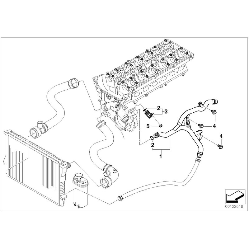 Bouchon de culasse avec joint torique - Pièce d'origine BMW 11537519733
